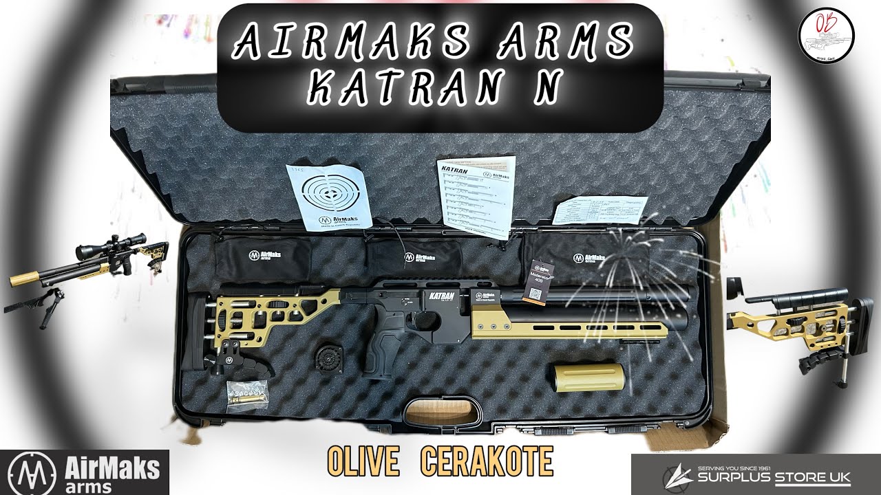 Airmaks Arms KATRAN N .177 (Olive Cerakote) | OVERVIEW. #sports #airgun ...