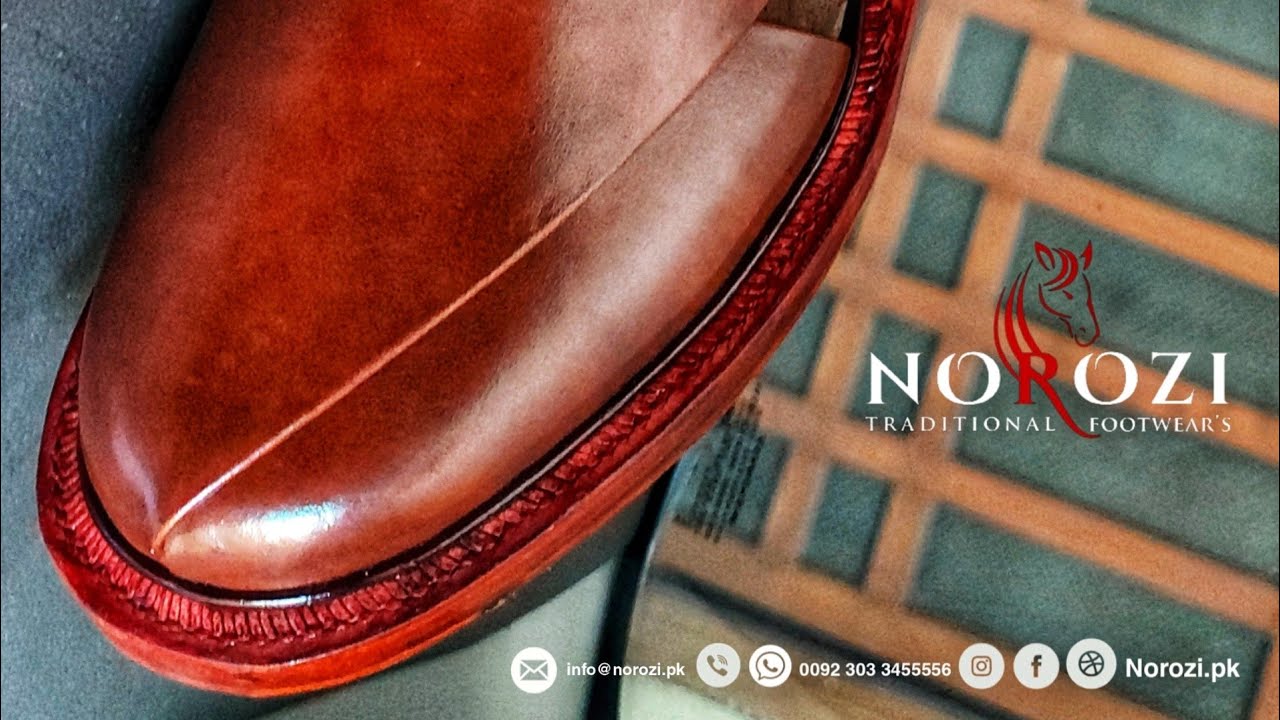 Norozi Shoes | Norozi Chappal Leather Sole Mustard Red | Norozi Kheri ...