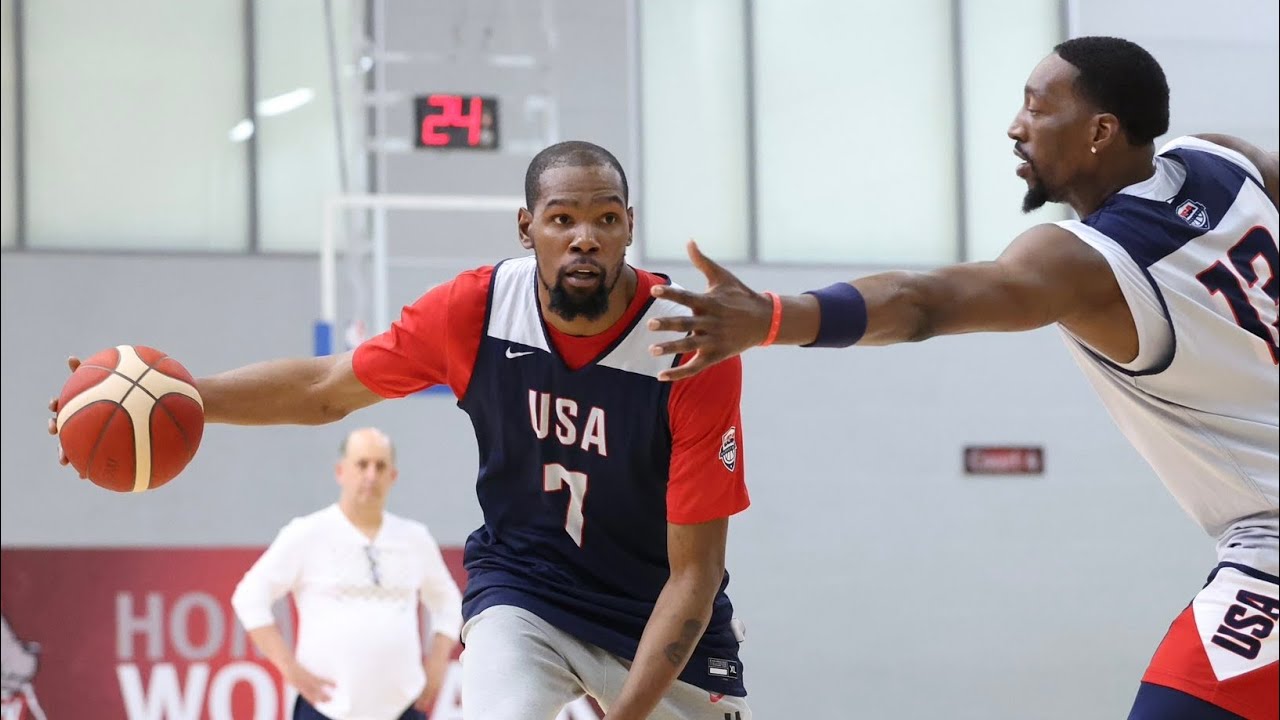 TEAM USA BASKETBALL PRACTICE IN PARIS - YouTube