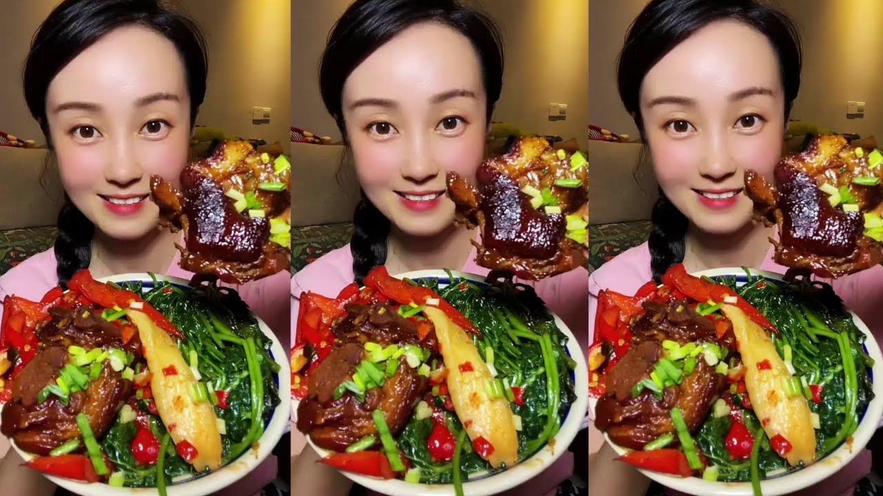 Crazy Eating Show! Jin Sister Devours Stir-Fried Pig’s Trotter ...