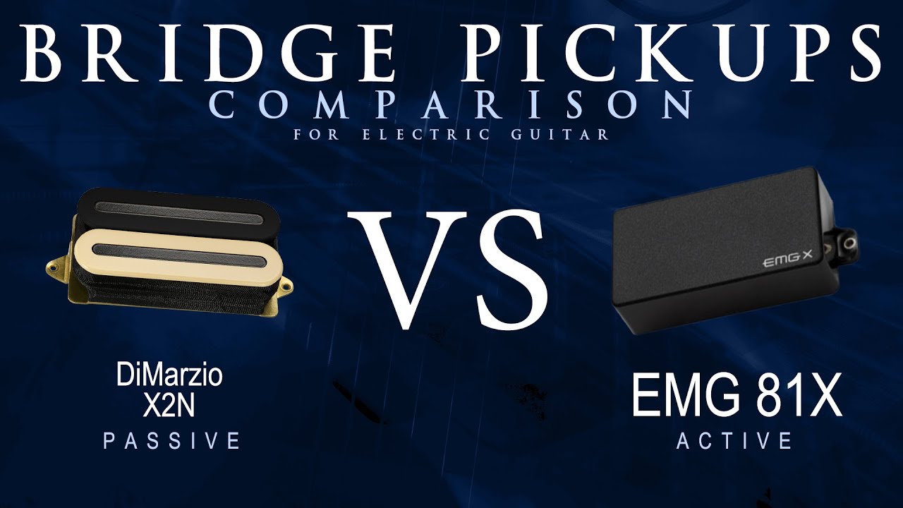 DiMarzio X2N vs EMG 81X - Bridge Guitar Pickup Comparison Tone Demo ...