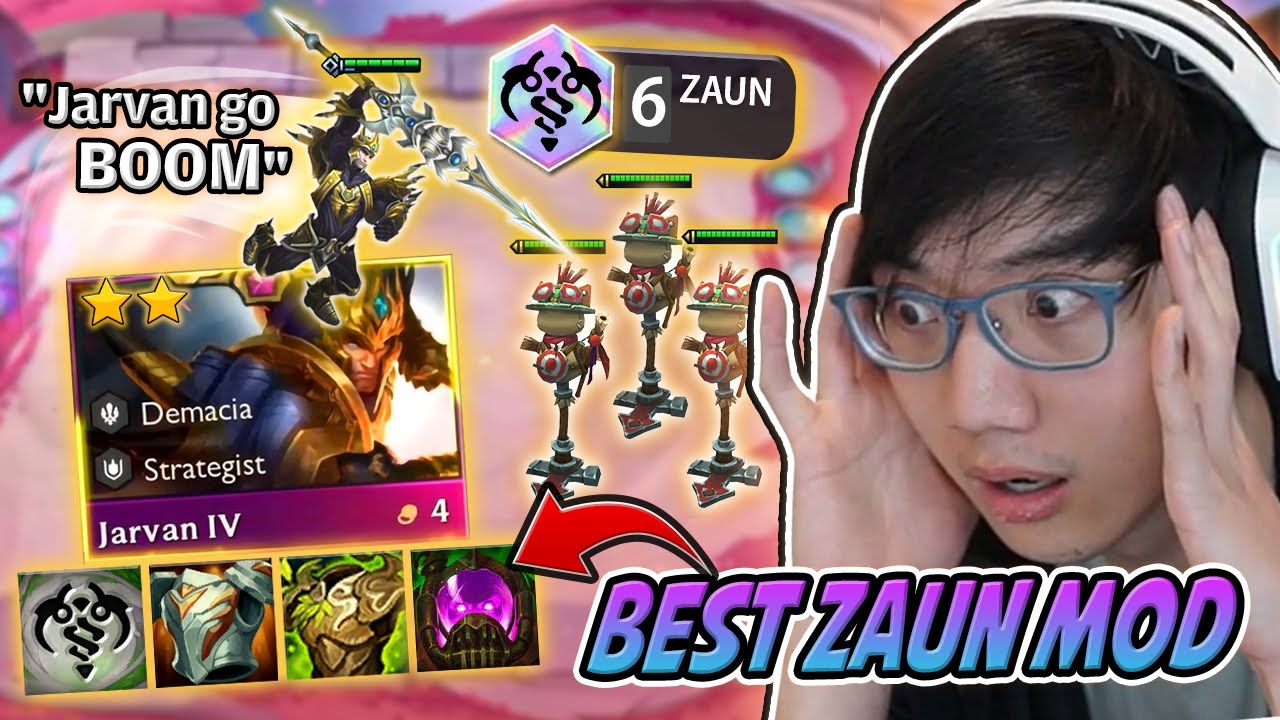 The Perfect 6 Zaun Modded Jarvan Combo - YouTube