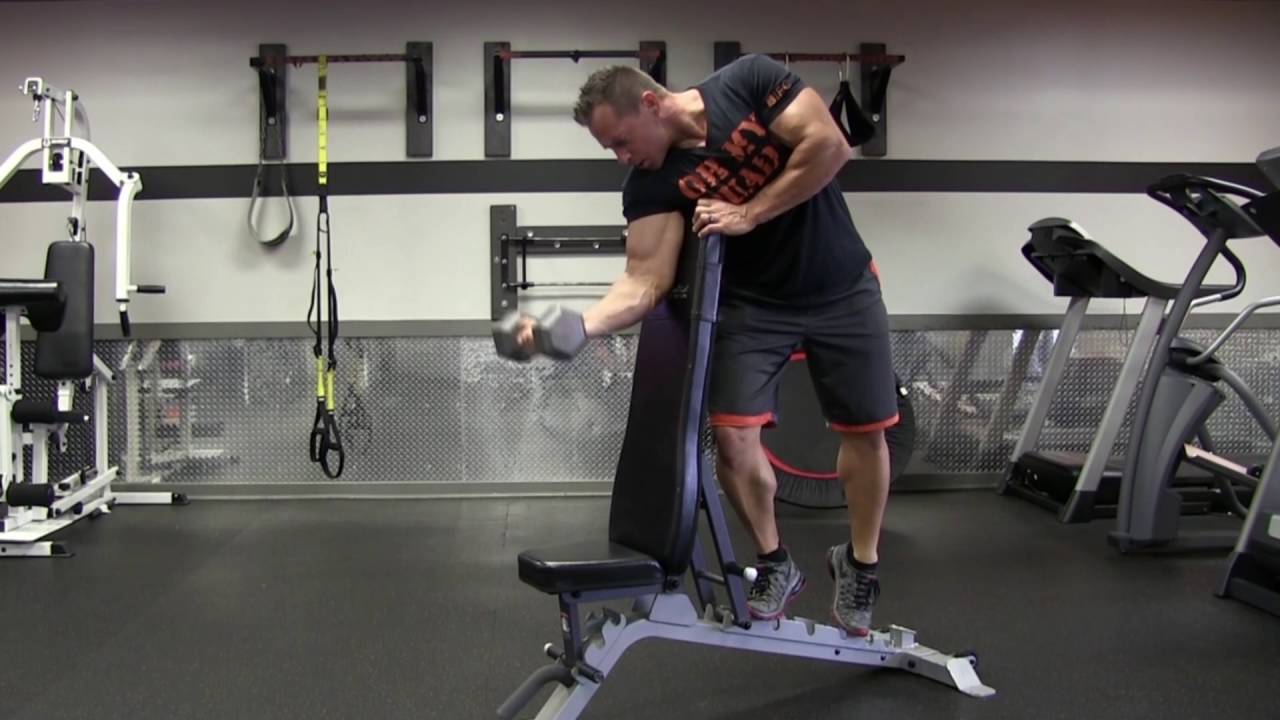 Single Arm Scott Curl - YouTube