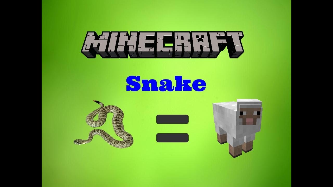 How Do You Control These Things?: Minecraft Snake - YouTube
