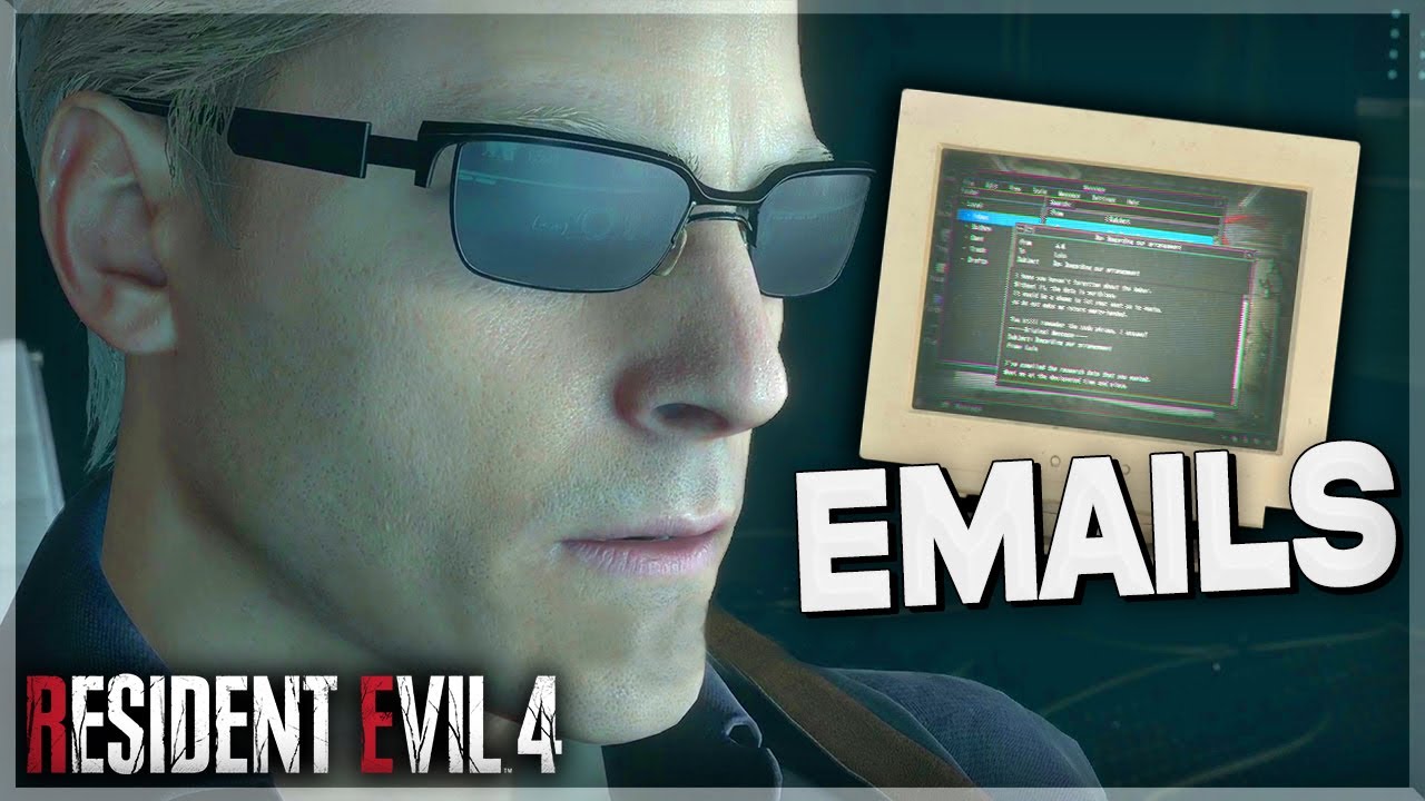 SECRET Adam Wesker Emails With Luis - Resident Evil 4 Remake - YouTube