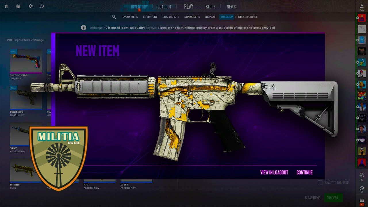 10% M4A4 MODERN HUNTER CS2 TRADEUP - YouTube
