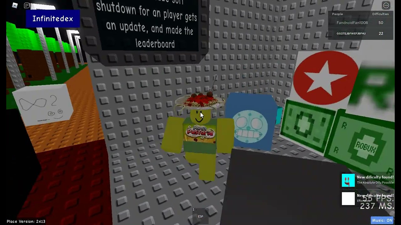 roblox Find the Infinite Difficulties how to get The Absolute Dilly ...