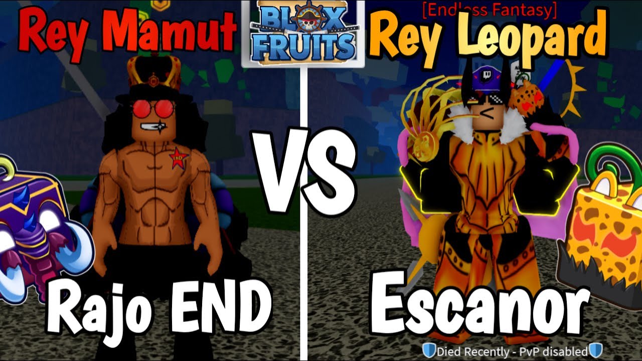 Rajo END vs Escanor - Pelea de Reyes 👑 (Blox Fruits) - YouTube
