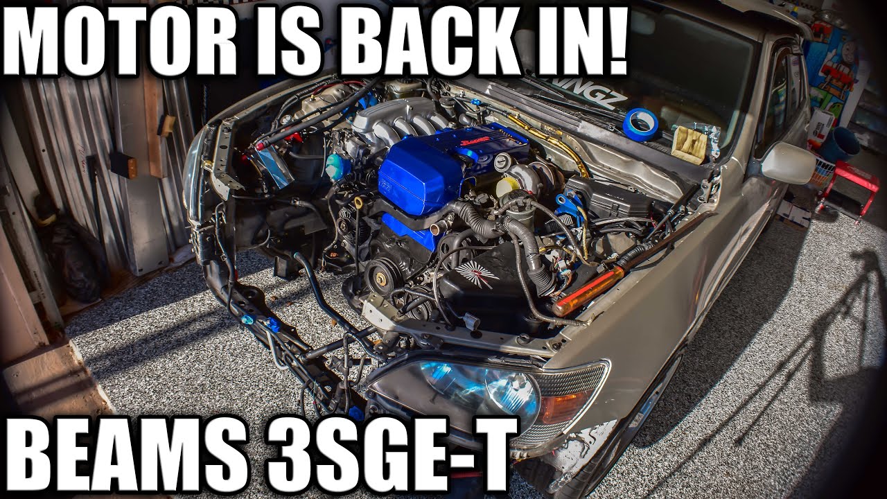 3SGE Beams Rebuild EP. 8 - Assembly and Dropping the Motor In! - YouTube