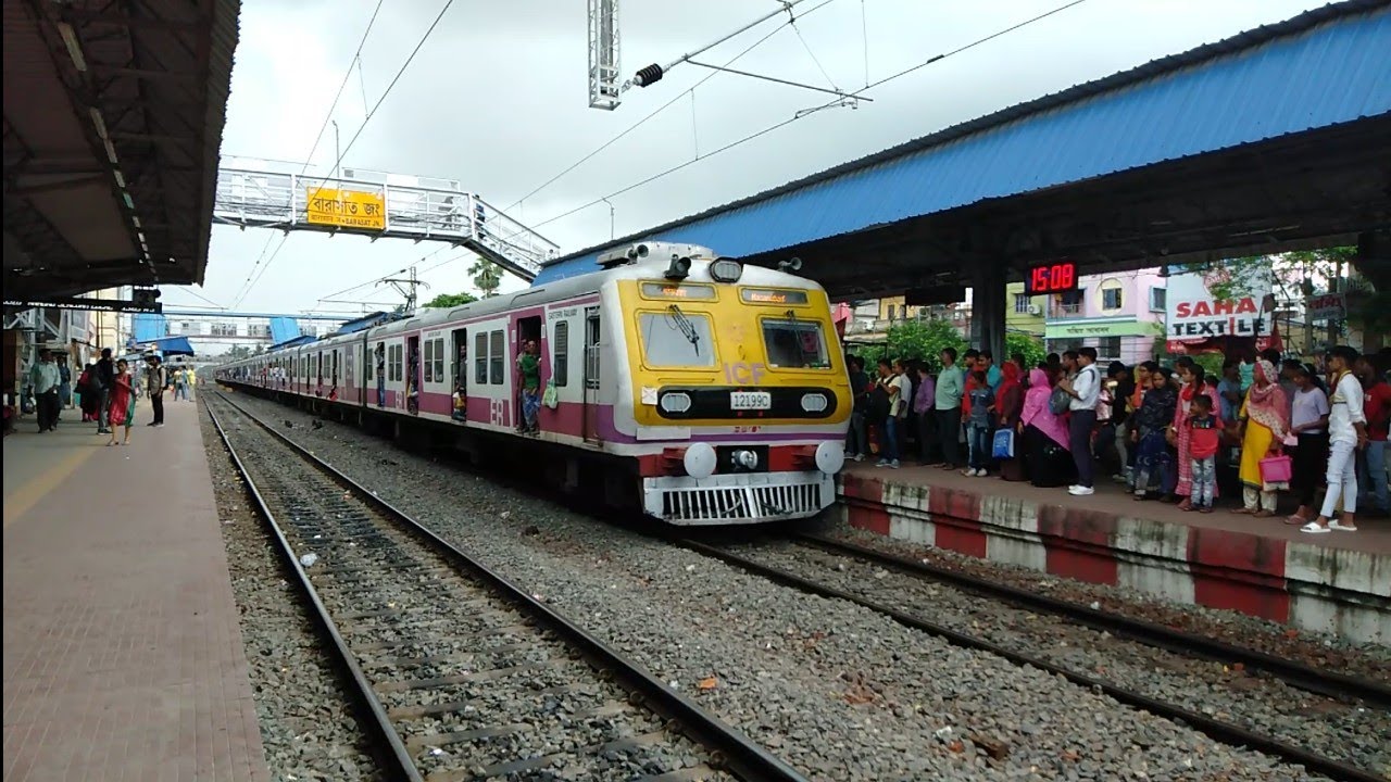 Newest model EMU local train ! Indian railways train video #railway # ...