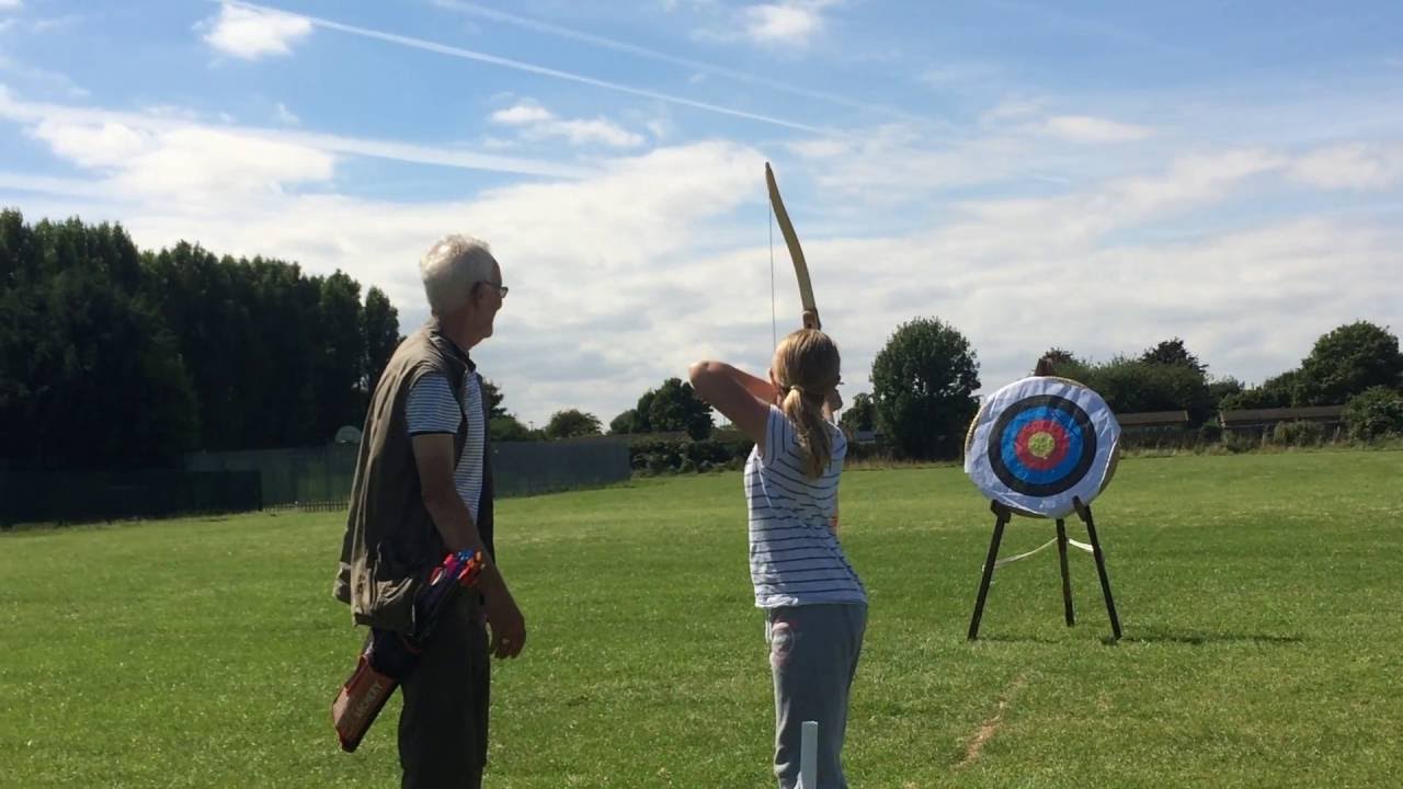 Emma @ Archery attempt 1 - YouTube