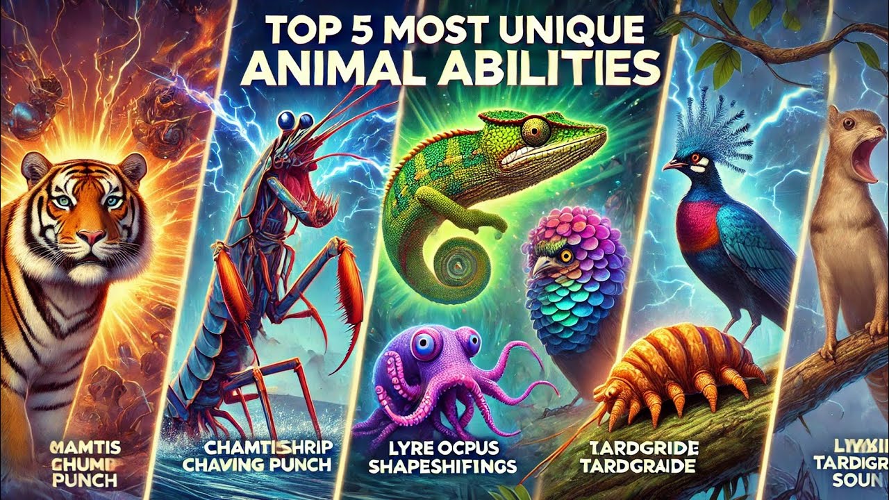 Top 5 Most Unique Animal Abilities! #ak27 #animals #animal # ...