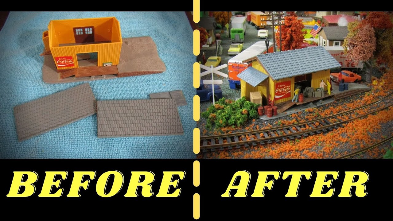 RESTORING & CUSTOMIZING Old HO Pola Small Freight Station - YouTube