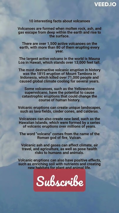 10 Explosive Facts About Volcanoes You Need To Know #shorts #volcanoes ...