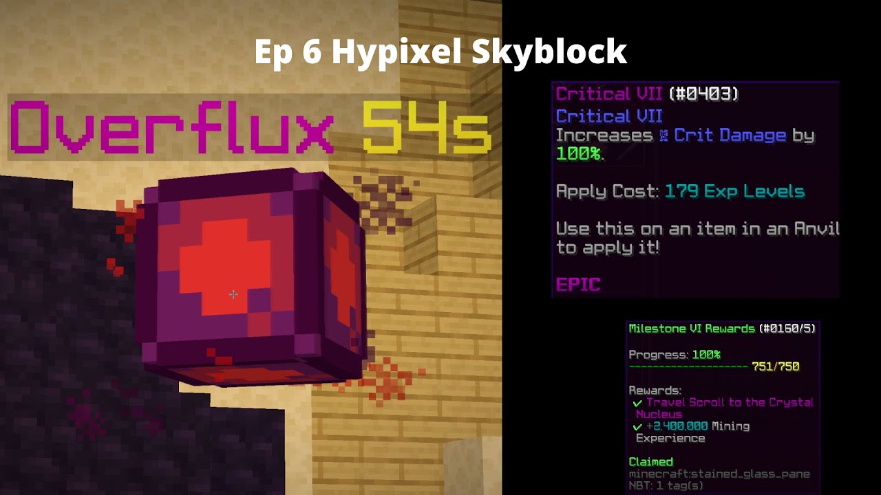 Hypixel Skyblock Episode 6 Mining, Overflux orb and more RNG Carried - YouTube