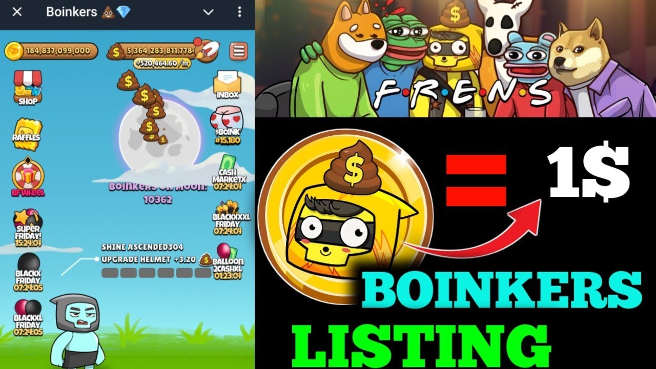 Boinkers Airdrop Listing Date Tokens Withdrwal Start | Boinkers airdrop ...