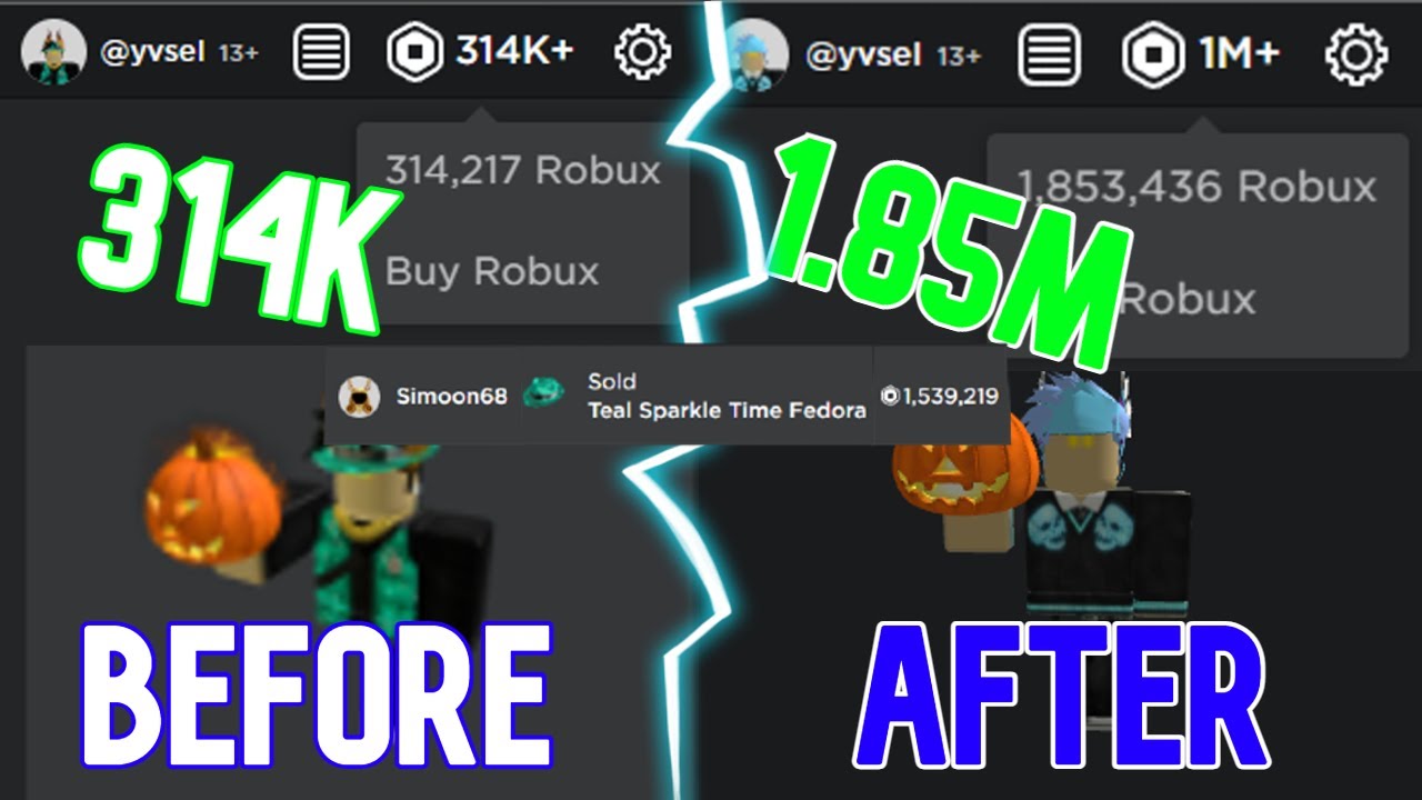 Selling a limited for 2.2m+ robux!! - YouTube