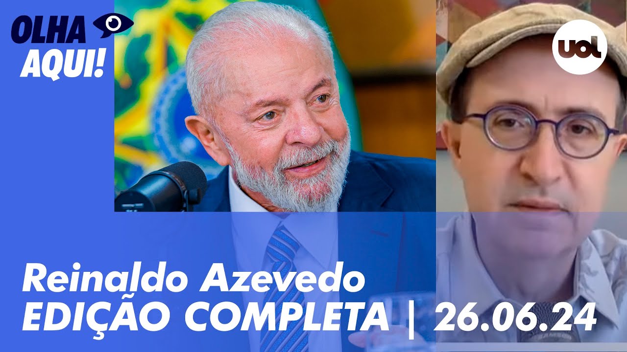 Reinaldo Azevedo analisa Lula no UOL: Milei, caso Juscelino Filho, maconha e STF e mais ao vivo ...