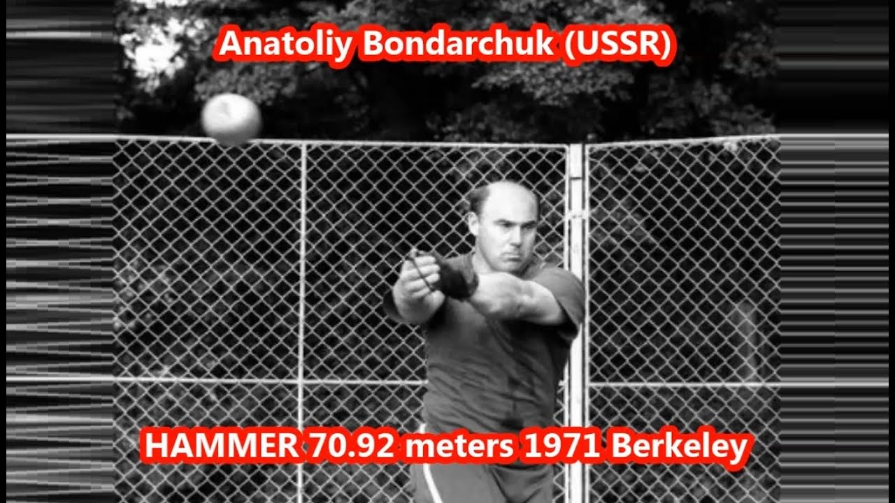 Anatoliy Bondarchuk (USSR) HAMMER 70.92 meters 1971 Berkeley (US ...