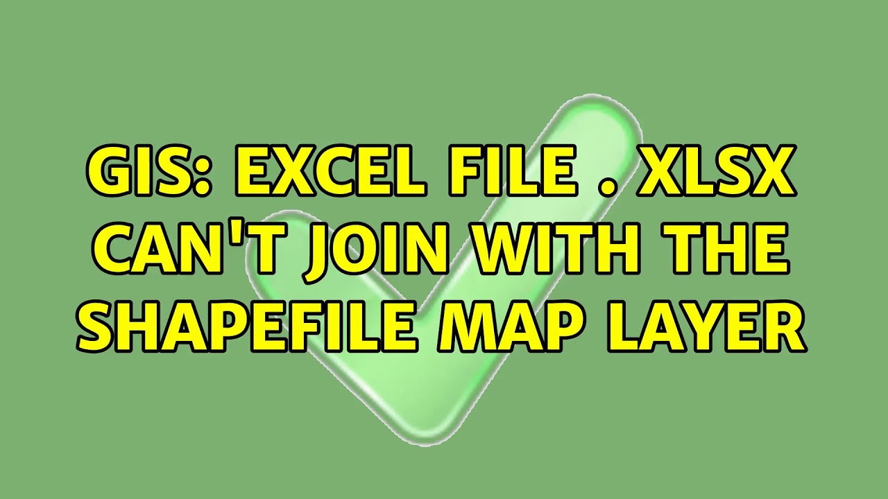 Gis Excel File Xlsx Cant Join With The Shapefile Map Layer Youtube Xxx Porn Sex Pics
