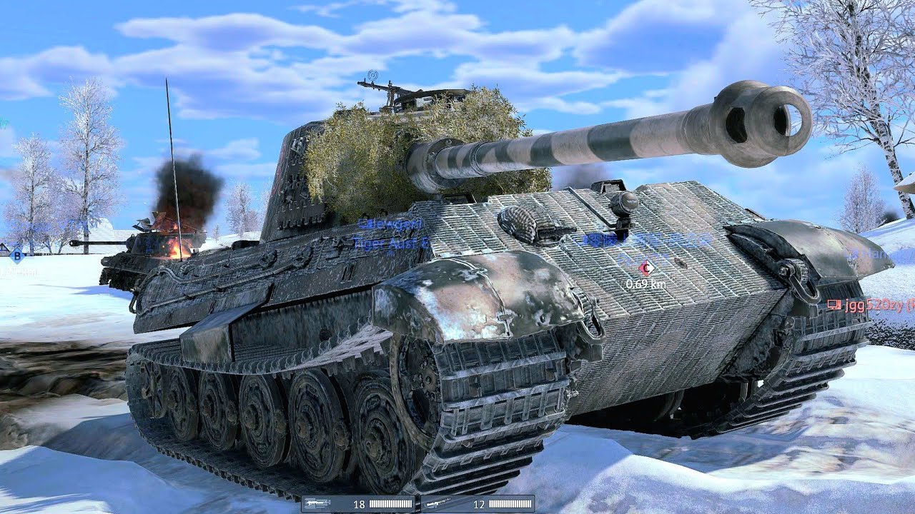 War Thunder Tiger 2 (H) is the king - 16/0 - YouTube