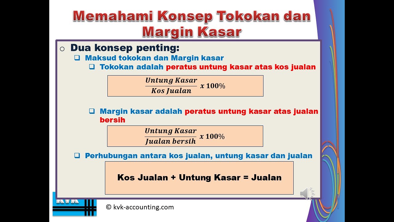Siri Konsep dan Aplikasi: Tukar Tokokan kepada Margin kasar dan ...