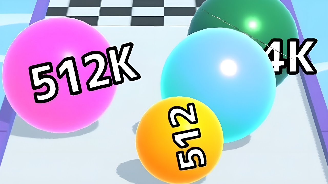 Ball Run infinity 2048k - best mobile gameplay android ios - YouTube