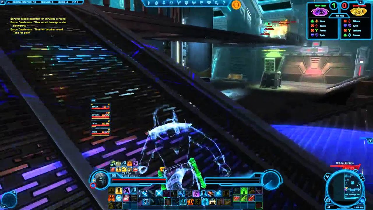 SWTOR tofn Team Arena KCS vs ad victoriam/pure pazaak - YouTube