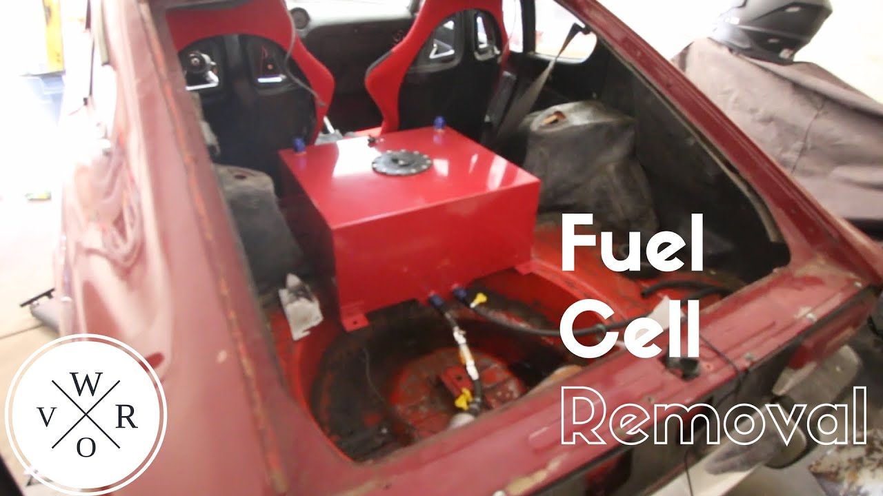 fuel cell cleanup and removal 1jz 240z - YouTube