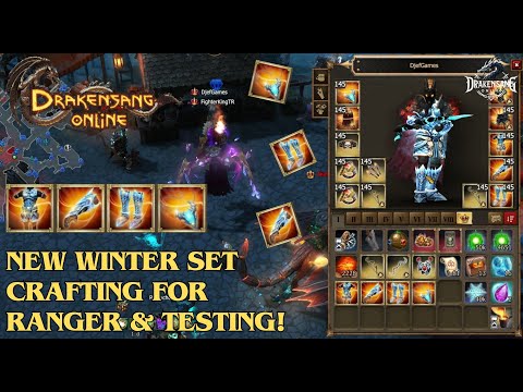 Drakensang Online - New Winter Set Crafting for Ranger & Testing! (DSO)