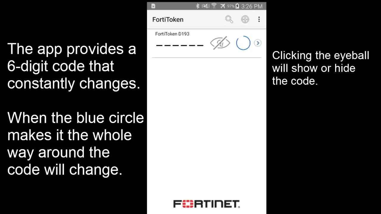 How to use Fortitoken Mobile app - YouTube