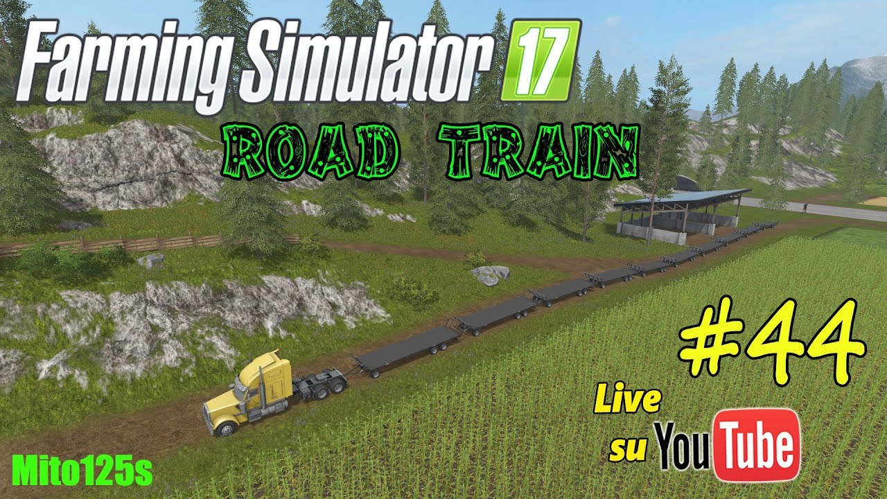 🔴 Farming Simulator 17 #44 Road train - YouTube