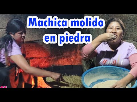 Así preparamos Machica en molido en piedras. Anita Guaraca - YouTube