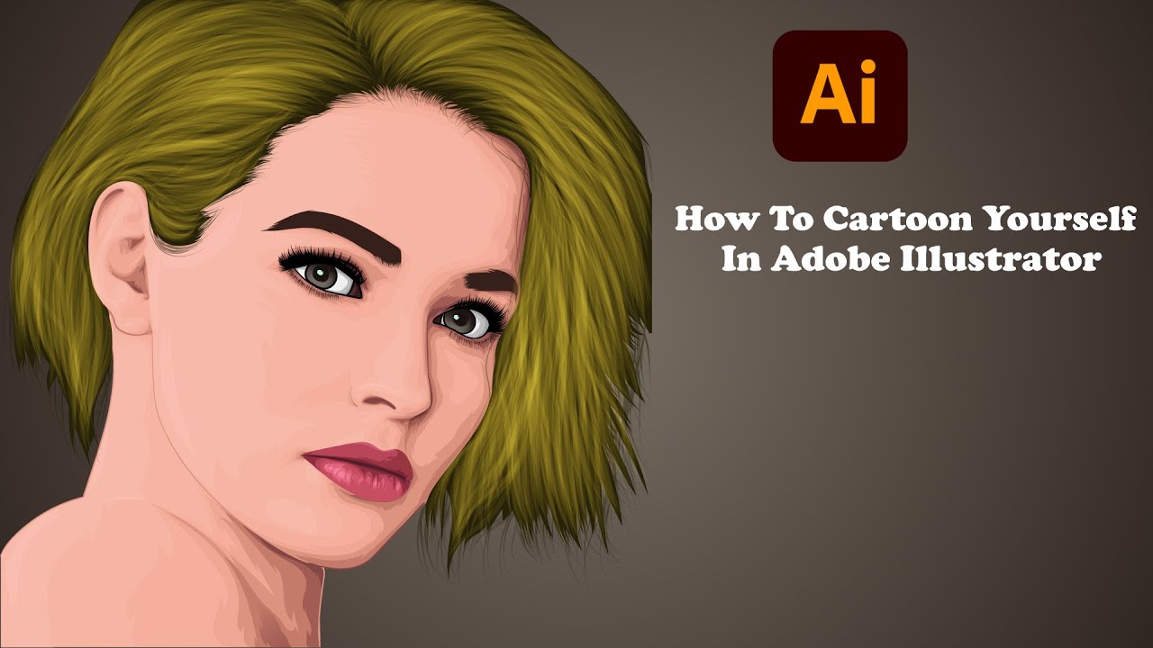 How to cartoon yourself using Adobe Illustrator - YouTube