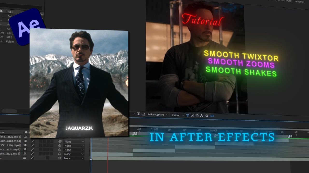 Smooth twixtors , zooms and shakes in After Effects | After Effects Tutorial - YouTube