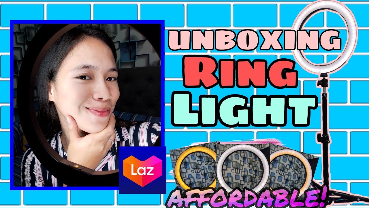 UNBOXING LAZADA RING LIGHT SET| Affordable 26cm Led Ring Light Review ...