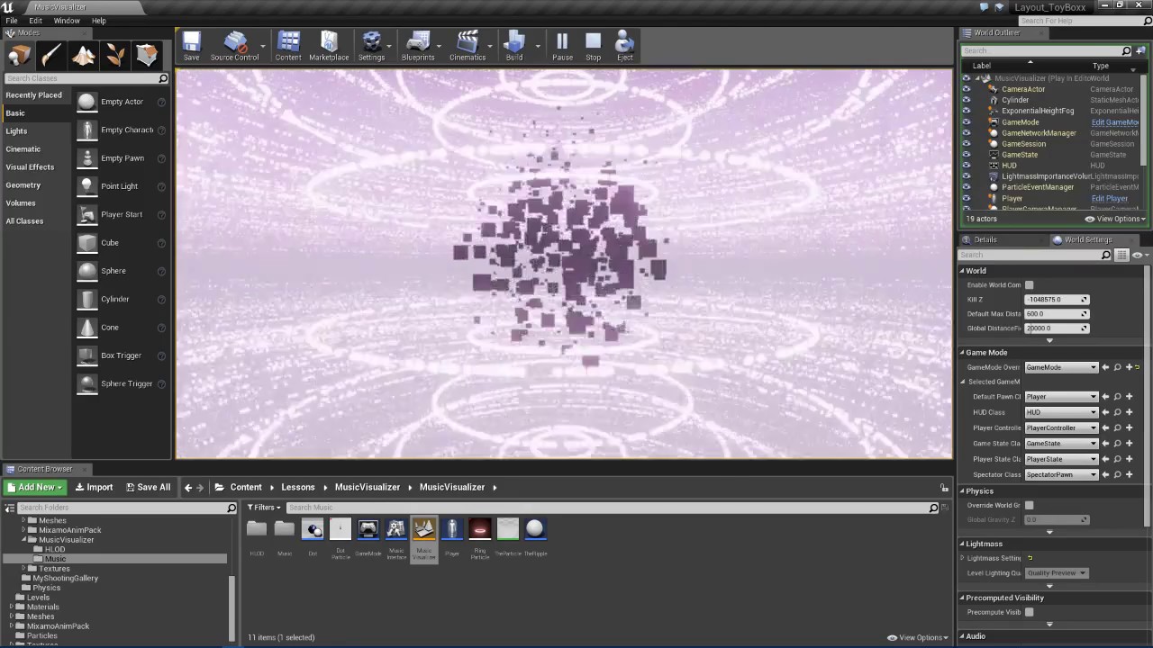 The Ripple - Unreal Engine 4 Music Visualization - YouTube