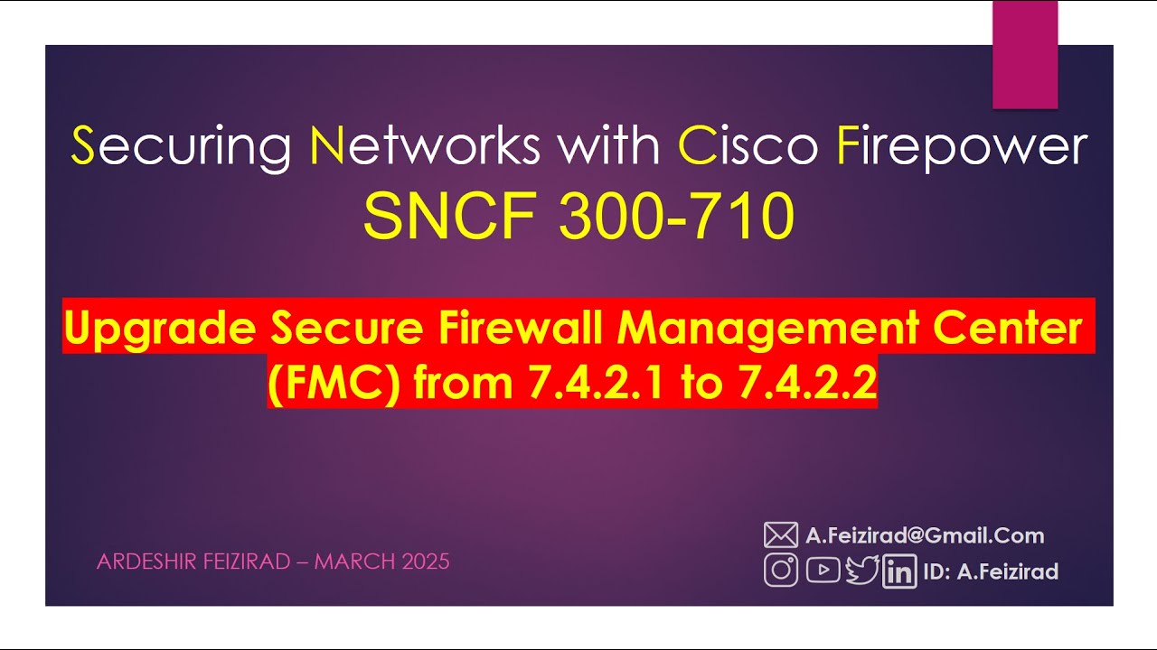 Upgrade Secure Firewall Management Center (FMC) from 7.4.2.1 to 7.4.2.2 ...