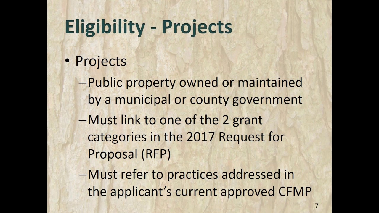 Community Stewardship Incentive Program (CSIP) Grant RFP Webinar - April 20, 2017 - YouTube