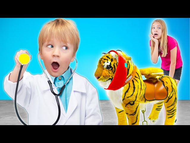Amelia & Arthur visit the Toy Doctor - Videos For Kids