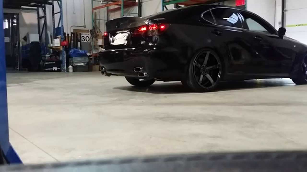Lexus ISF custom exhaust - YouTube