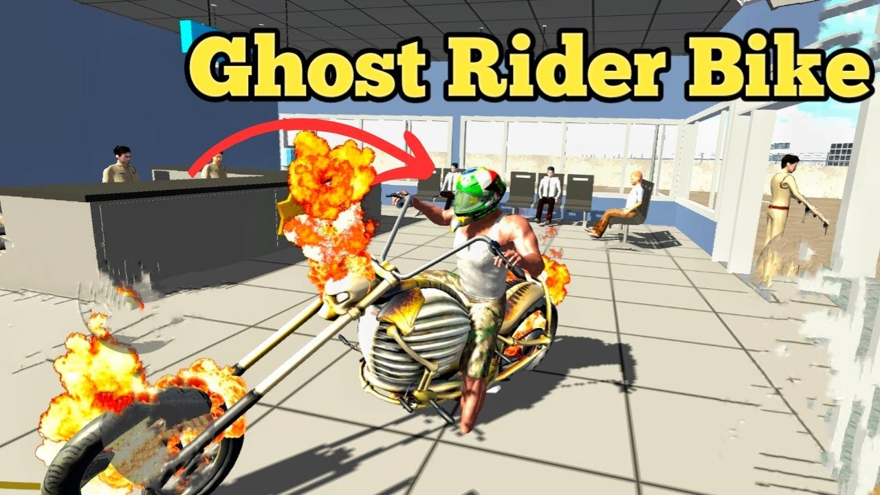 Ghost Rider Bike In Police Station | Indian Bike driving 3d Games 2024 ...