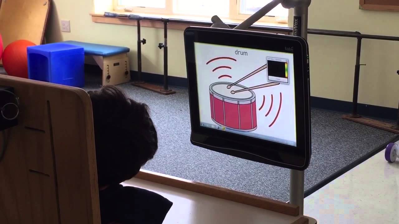 Sammy testing the Tobii eye gaze system. - YouTube