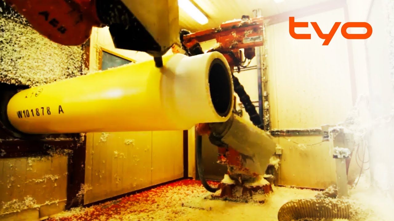 TYO Automation | Robotic Cutback System hos Bredero Shaw Norway - YouTube