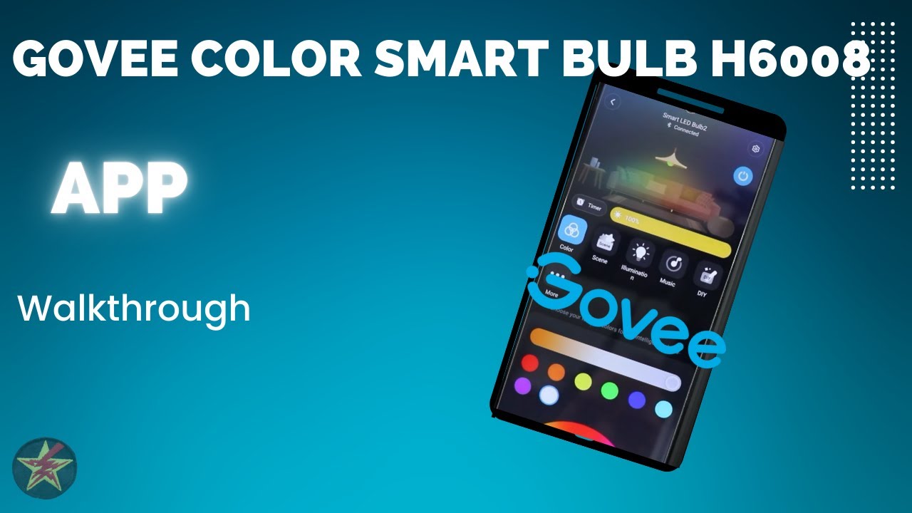 Govee Color Smart Bulb H6008 App Walk through - YouTube