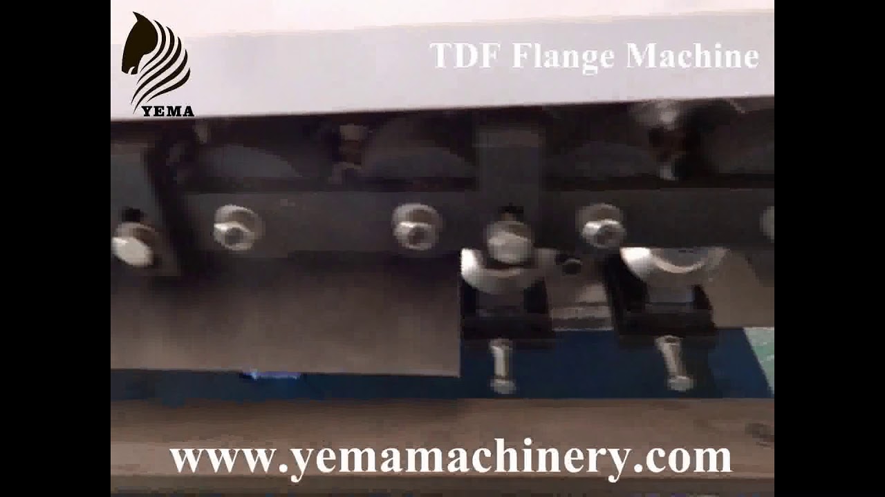 YEMA TDF FLANGE MAKING MACHINE - YouTube