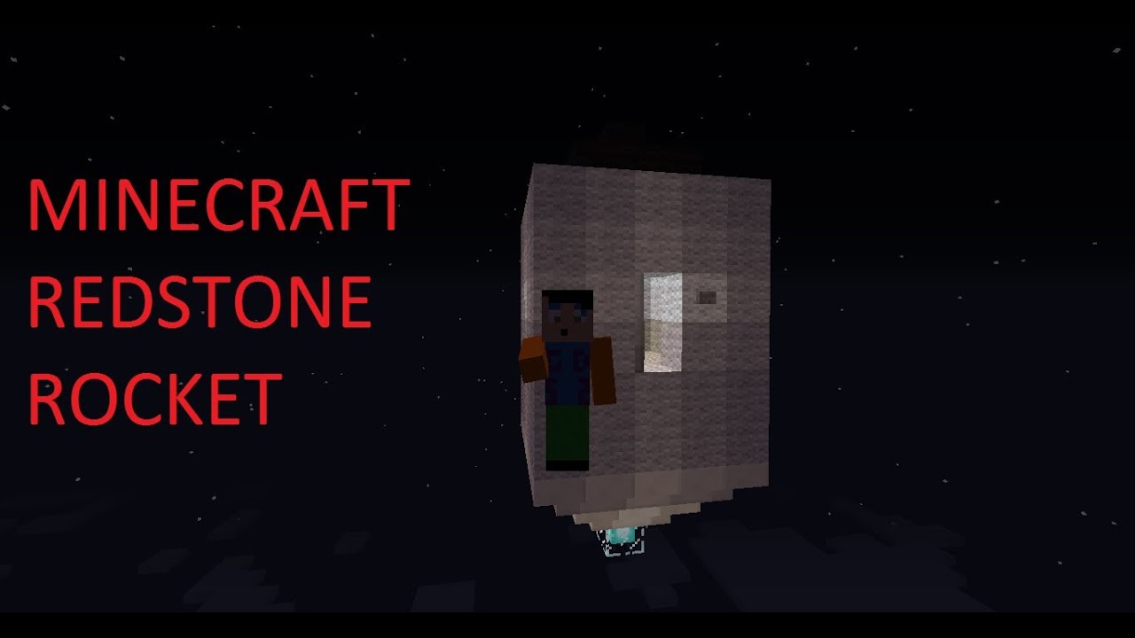 Minecraft Redstone Rocket (1.7 ONLY!!!) - YouTube