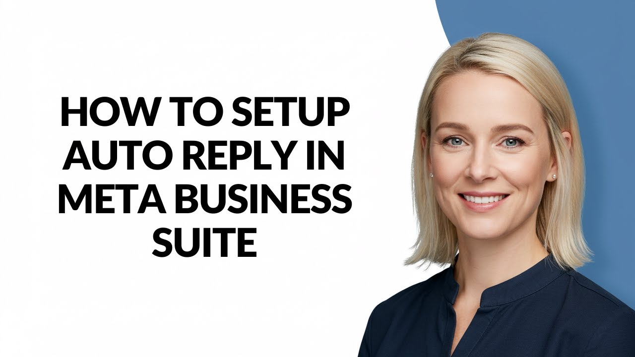 HOW TO SETUP AUTO REPLY IN META BUSINESS SUITE - Julia'sTutorials - YouTube