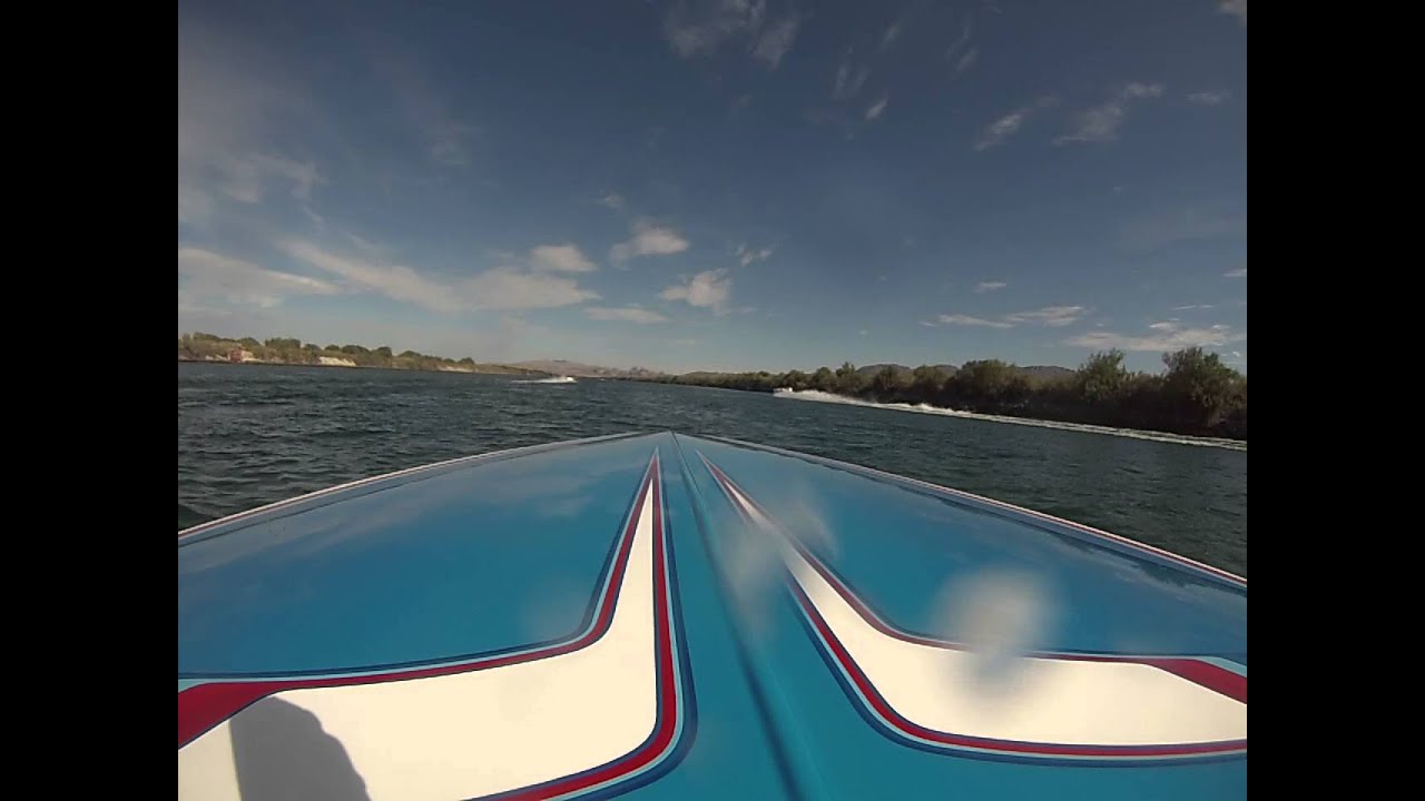 Stoker Tunnel Boat with a Merc 280 2.5 EFI @ 90mph on Lake Havasu - YouTube