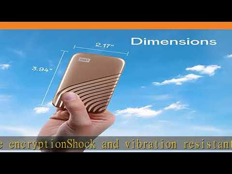 WD 1TB My Passport SSD Portable External Solid State Drive, Gold ...